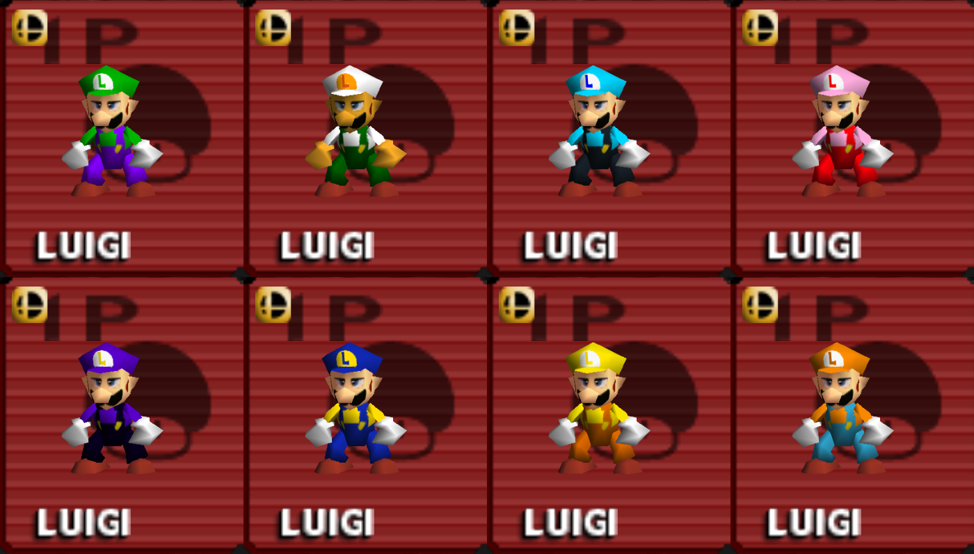 File:SSB64 Remix alts Luigi.png - SmashWiki, the Super Smash Bros. wiki