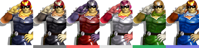 Captain Falcon Colors | Smashboards