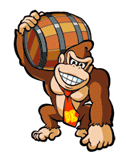 File:Brawl Sticker DK with Barrel (Mario vs. DK 2 MotM).png - SmashWiki ...