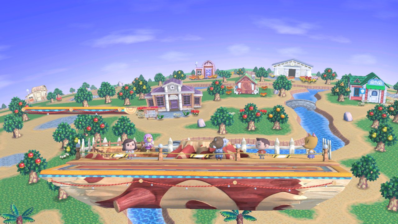 File:SSBU - Smashville at dawn.jpg - SmashWiki, the Super Smash Bros. wiki