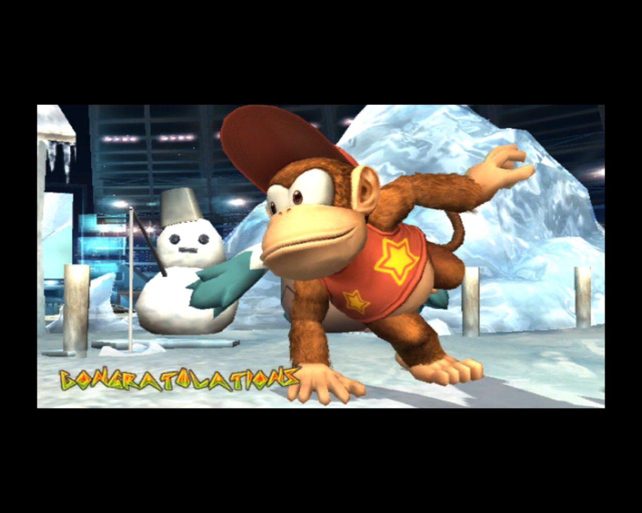 File:Diddy Kong Congratulations Screen Classic Mode Brawl.png ...