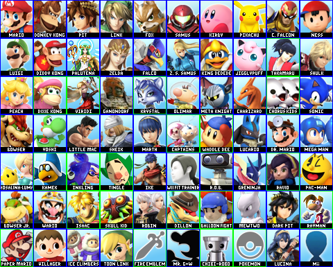 File:SSB5 Prediction Roster.png - SmashWiki, the Super Smash Bros. wiki