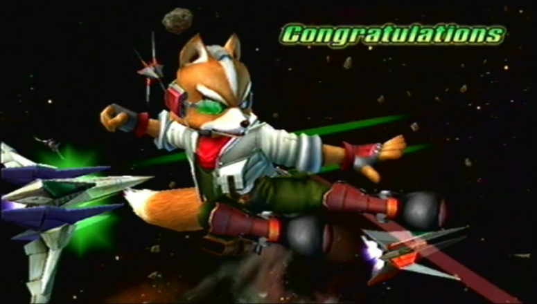 File:Fox Congratulations Screen Classic Mode Brawl.png - SmashWiki, the ...
