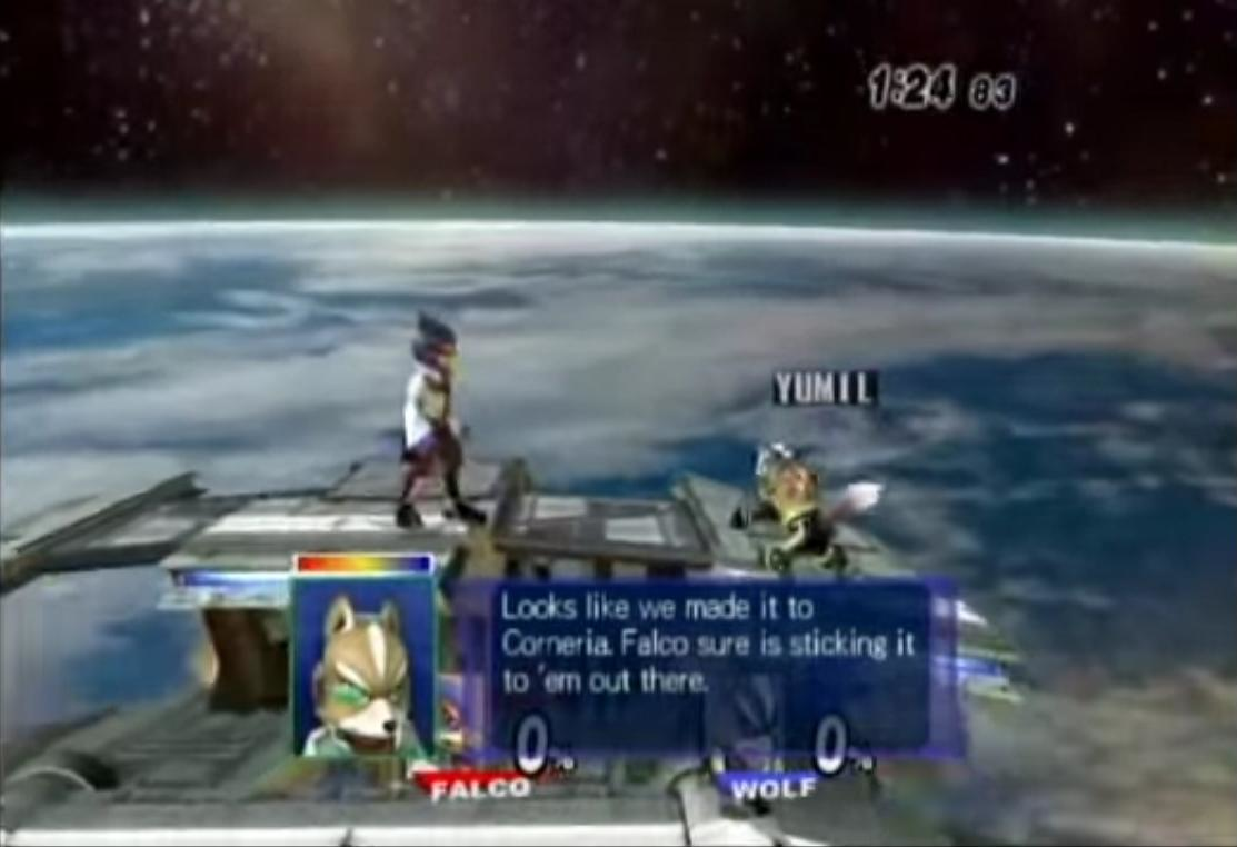 File:Taunts-Brawl-Falco-SmashTaunt.png - SmashWiki, the Super Smash ...