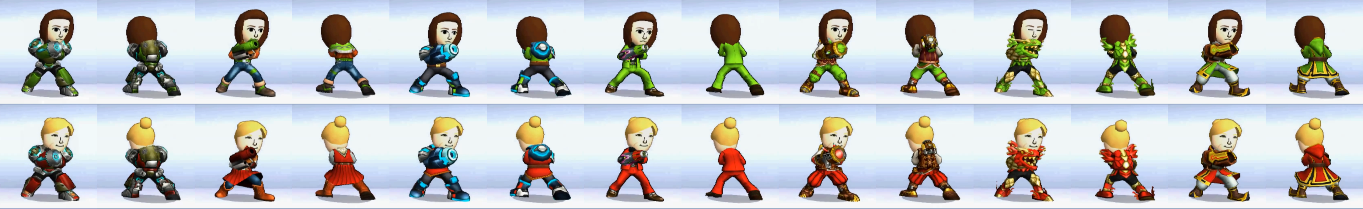 File:Mii Gunner Costumes (SSB4).png - SmashWiki, the Super Smash Bros. wiki
