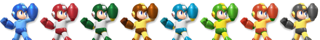 File:Mega Man Palette (SSB4).png - SmashWiki, the Super Smash Bros. wiki