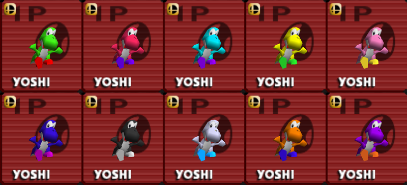 File:SSB64 Remix alts Yoshi.png - SmashWiki, the Super Smash Bros. wiki