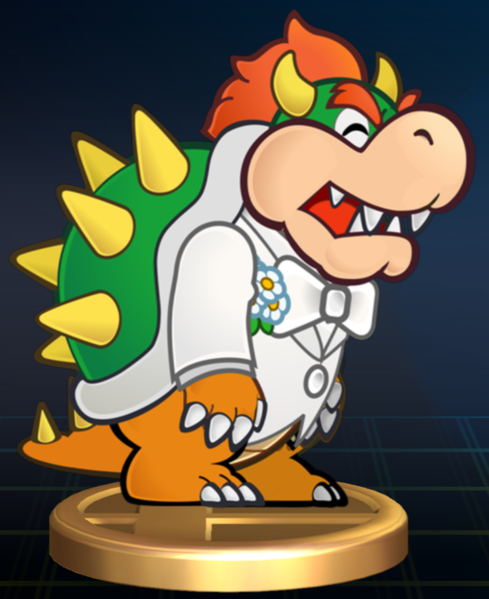 File:Wedding Bowser - Brawl Trophy.png - SmashWiki, the Super Smash Bros. wiki